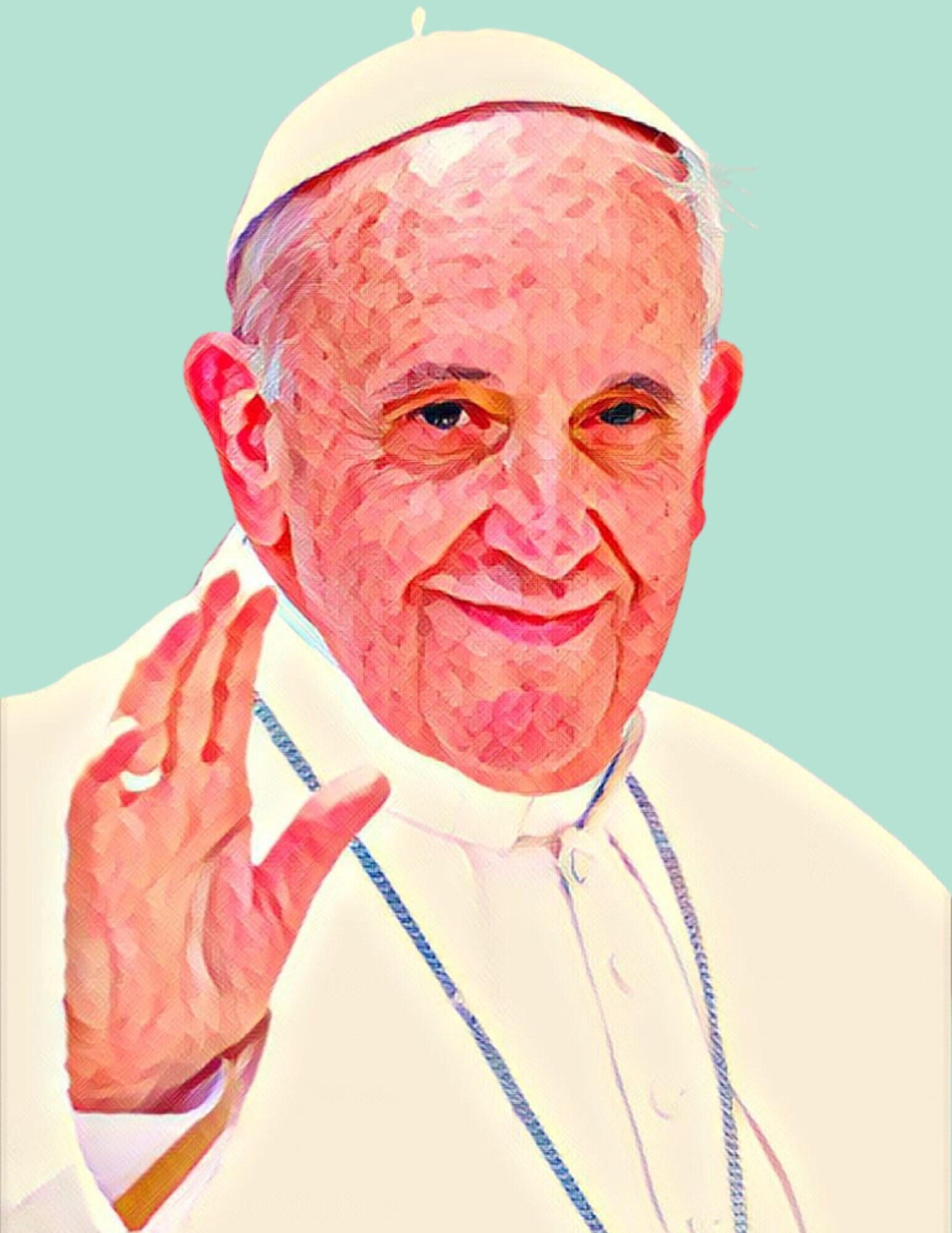Pope Francis Digital Print - Etsy