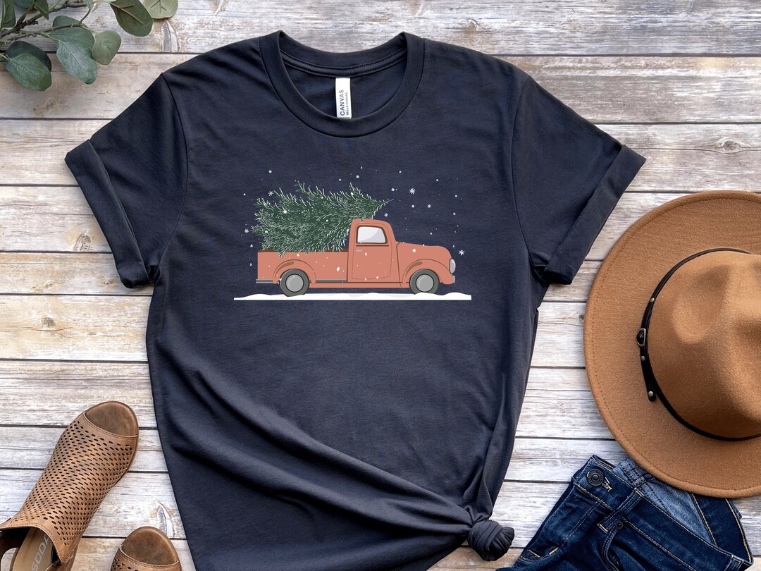 Old Fashioned Truck Shirt, Evergreen Delivery, Tree Trimming Shirt ...
