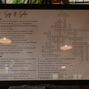 Custom Sip & Solve for Weddings, Birthdays, Bridal Showers - Etsy