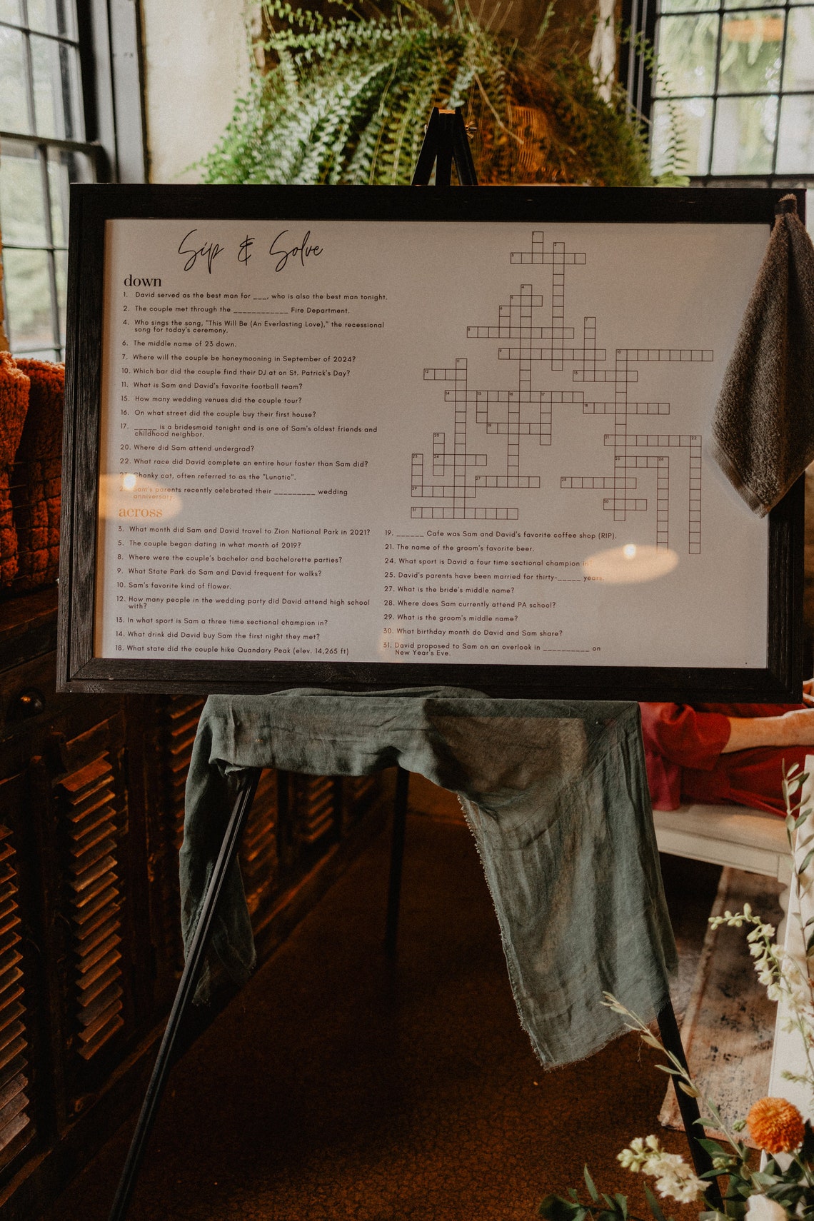 Custom Sip & Solve for Weddings, Birthdays, Bridal Showers - Etsy