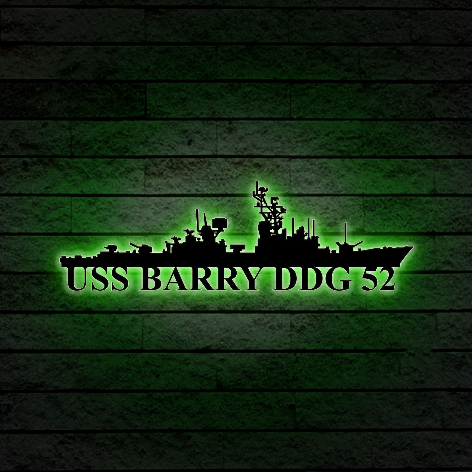 Custom US Navy Ships Metal Sign LED Light, Navy Veterans Gift, Navy ...