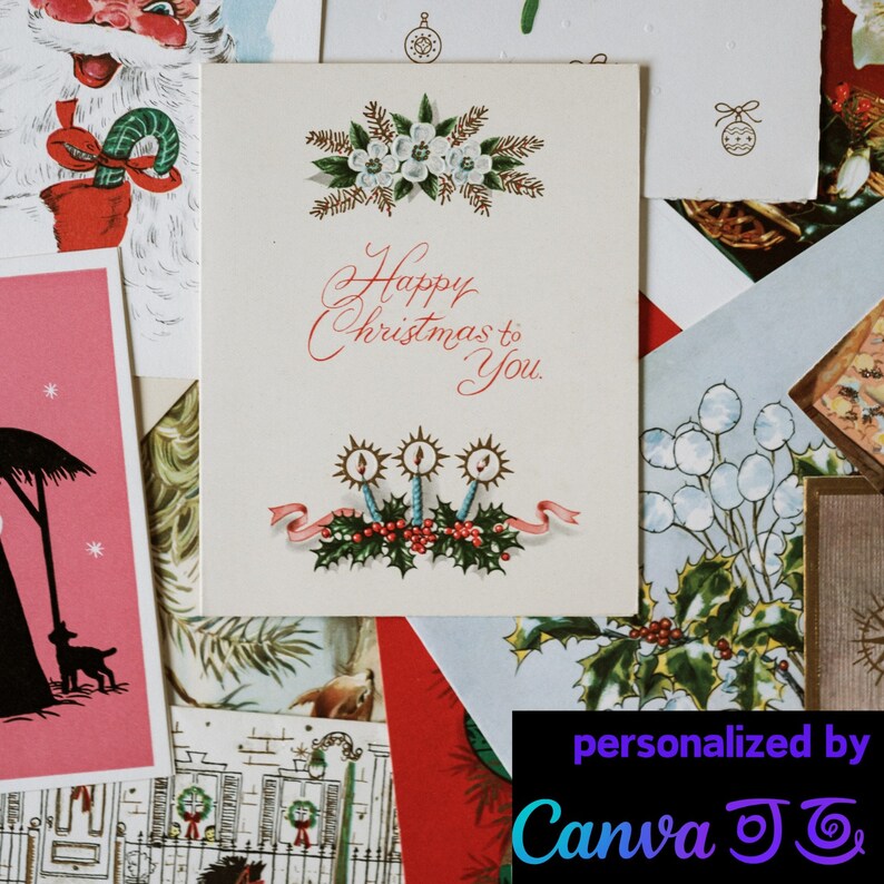 30x Editable Christmas Party Invitation Cards Christmas Party Cards ...