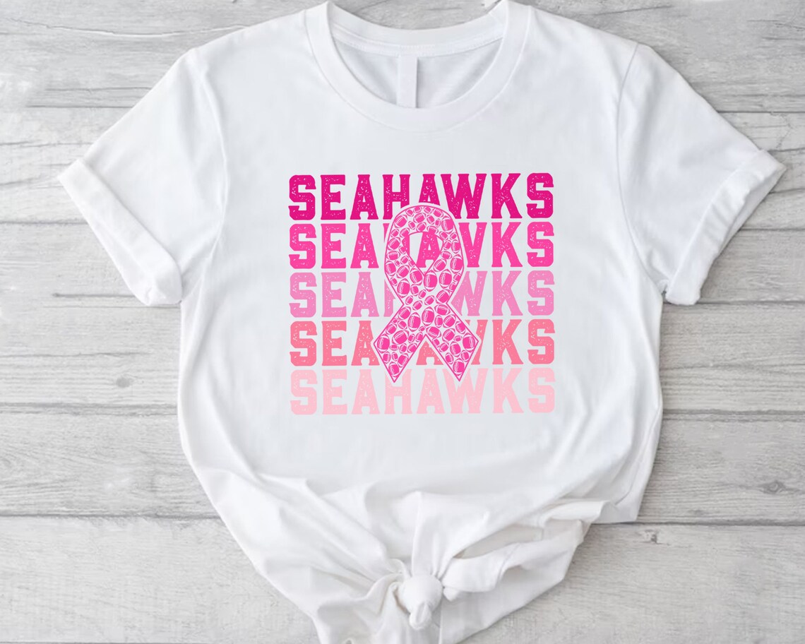Seahawks Cancer Mascot Svg Seahawks Svg Spirit Svg Ribbon - Etsy