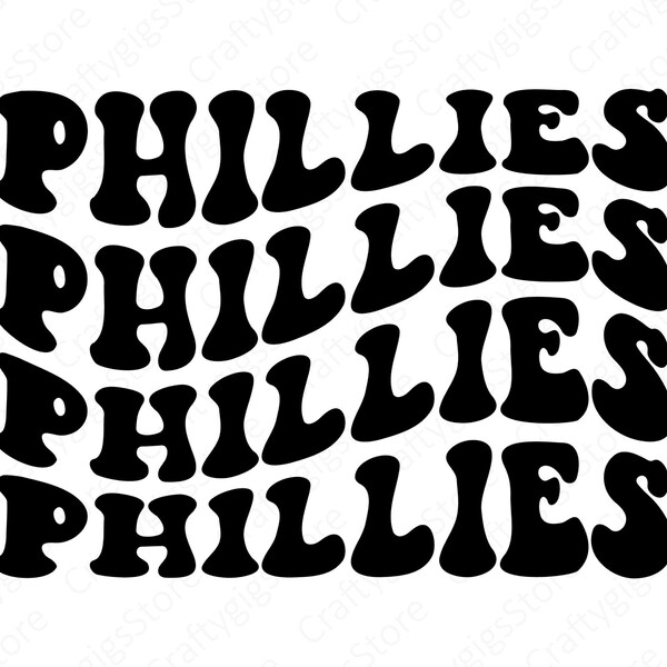 Phillies Font Svg - Etsy