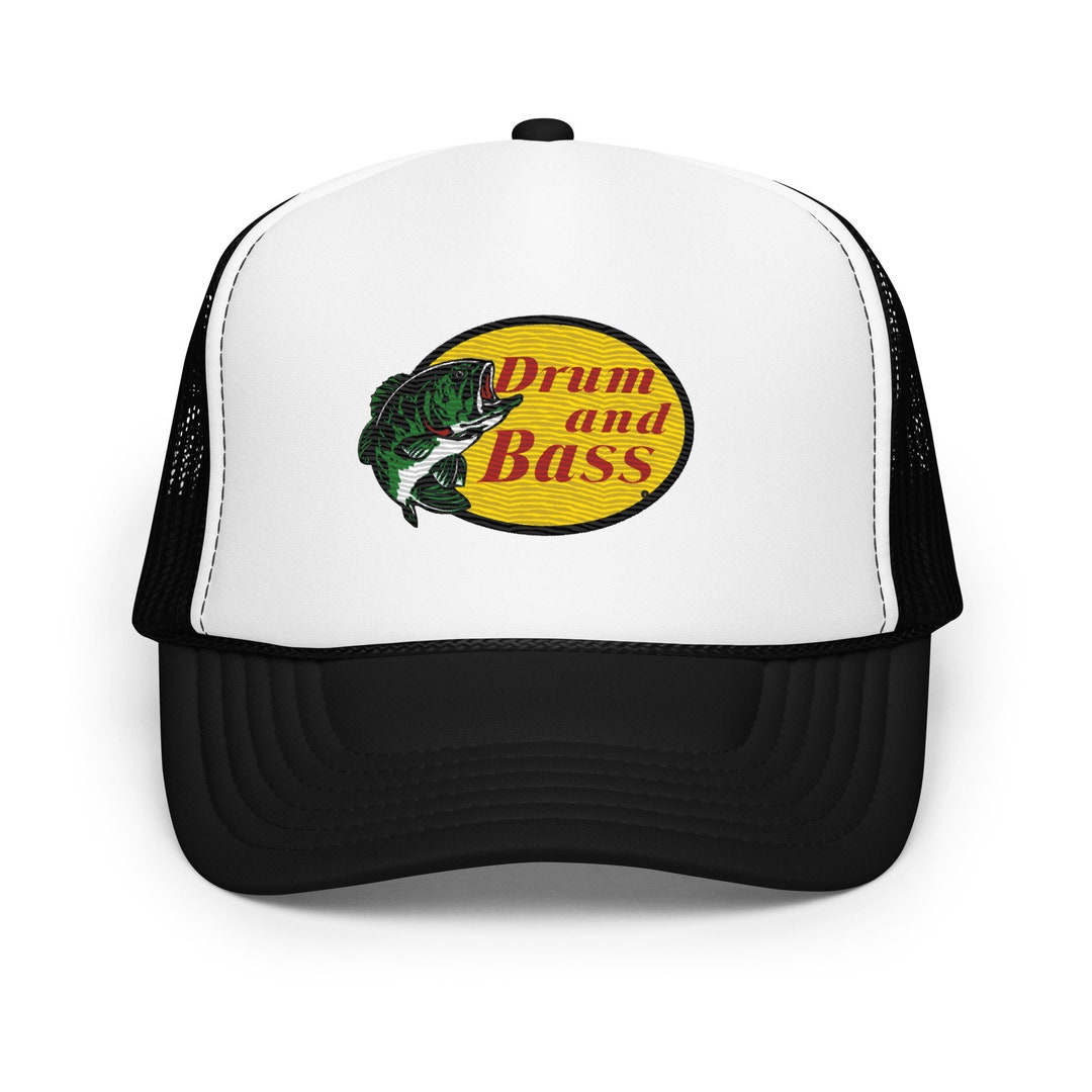 Drum and Bass Embroidered Trucker Hat, Festival Hat, Rave Hat, Drum and ...