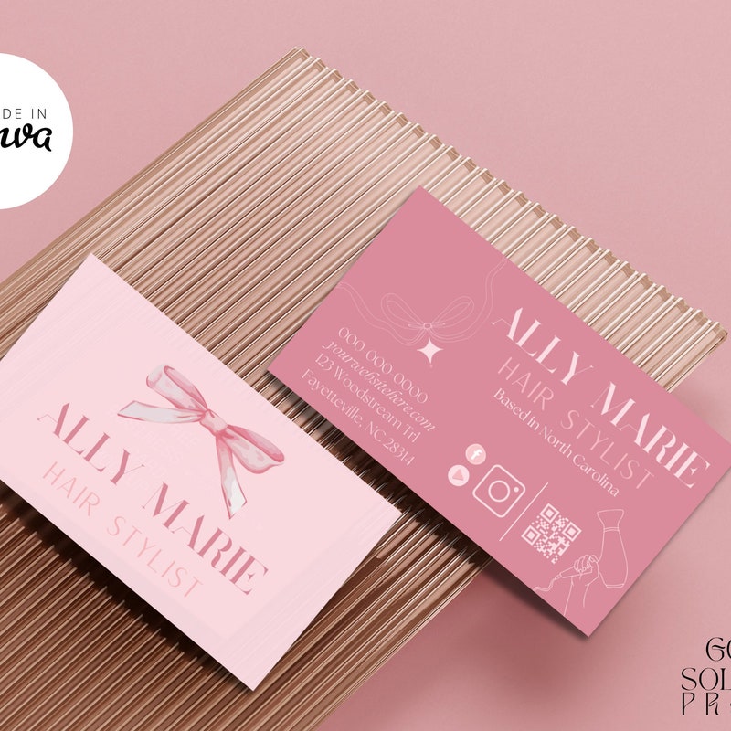 Bow Business Card - Etsy
