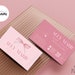 Editable Pink Coquette Business Card Template QR Code, DIY Stylist ...