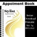 Stylist Appointment Book is Printable and Downloadable , This Digital ...