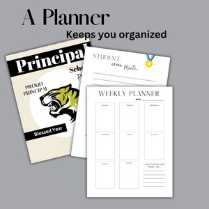Custom School Principal Planner Printable and Downloadable, Digital ...