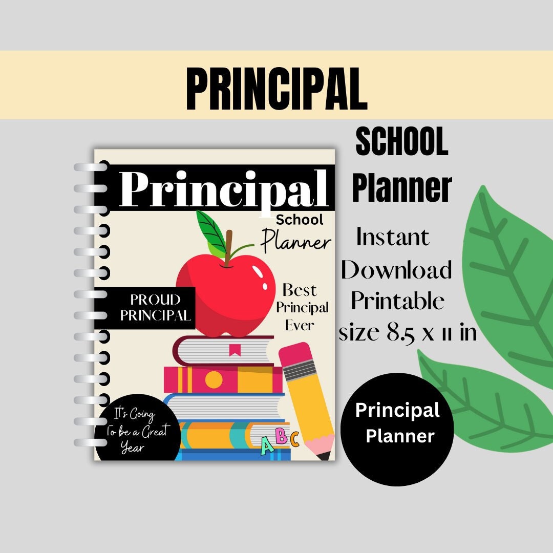 Principal School Planner Keeps You Organized All School Year, This ...