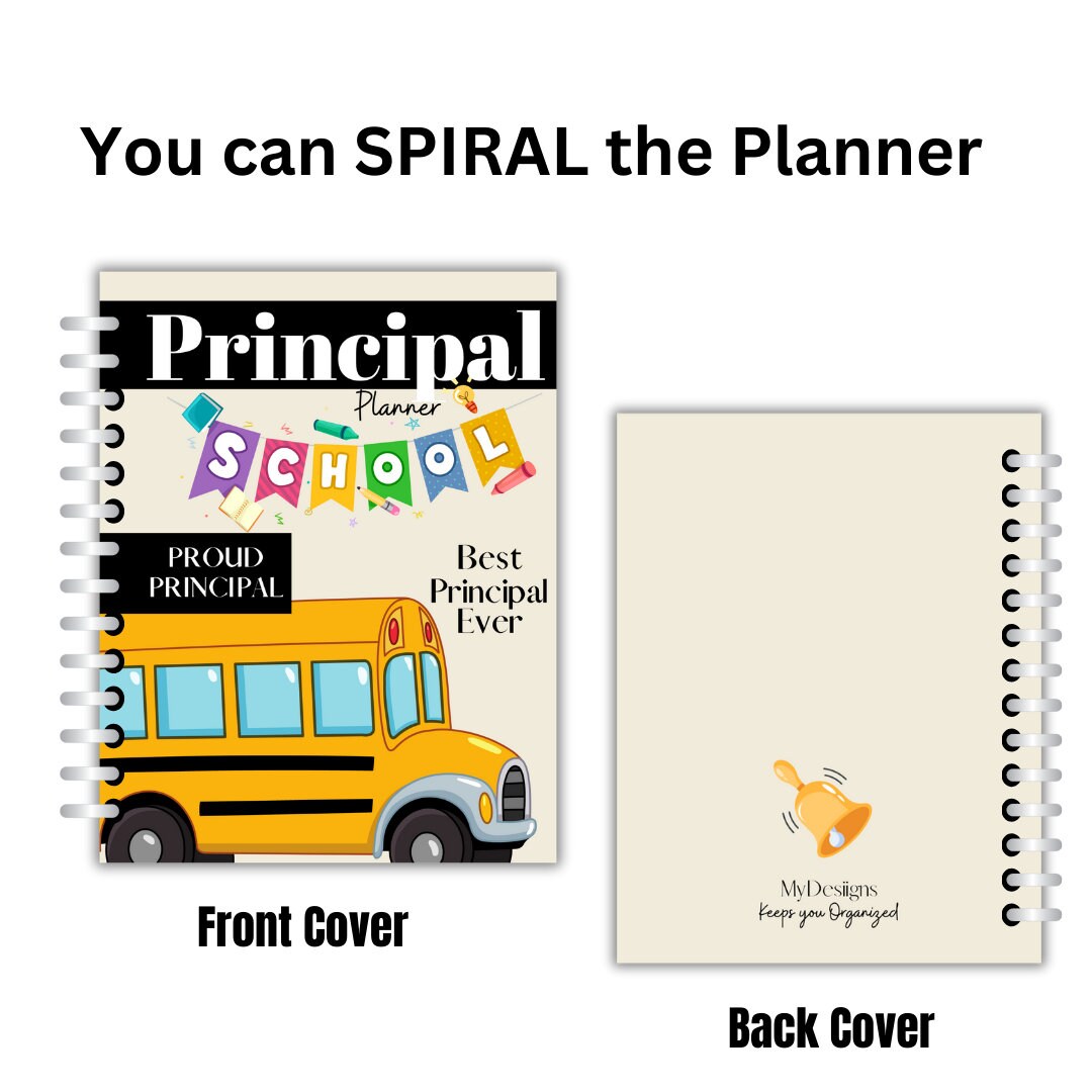 School Principal Planner Printable and Downloadable, Digital Item Keeps ...