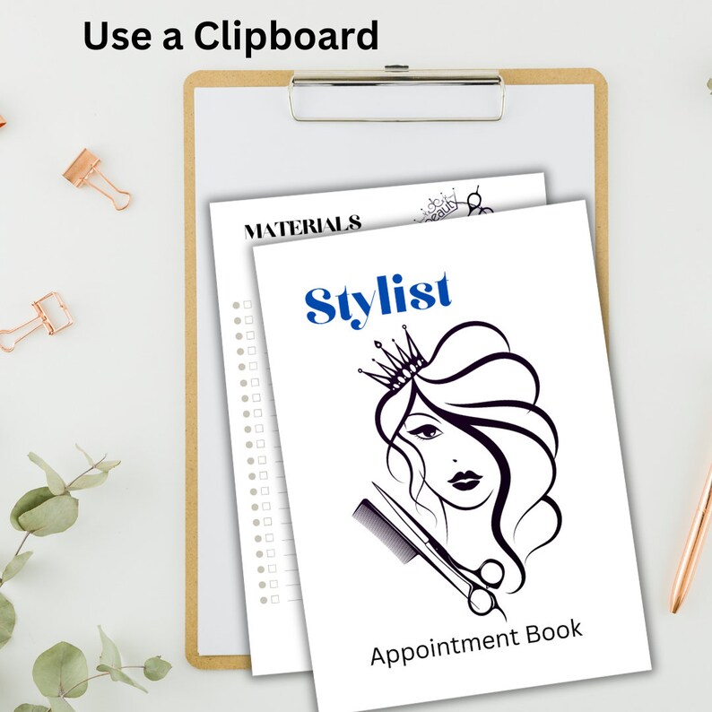 Stylist Appointment Book is Printable and Downloadable , This Digital ...