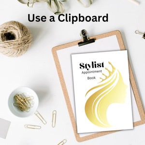 Stylist Appointment Book Printable and Downloadable, Keeps You ...