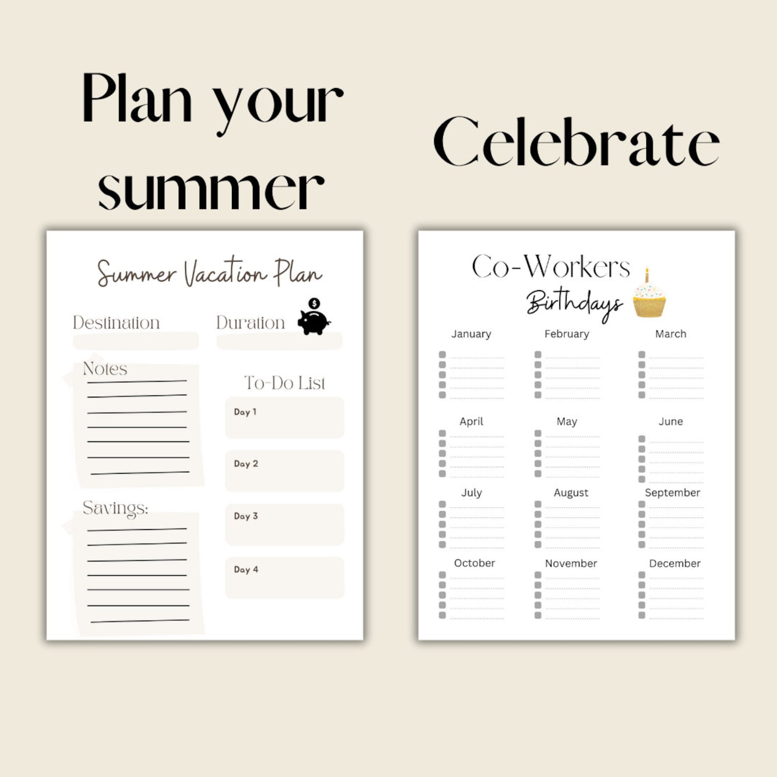 School Principal Planner Printable and Downloadable, Digital Item Keeps ...