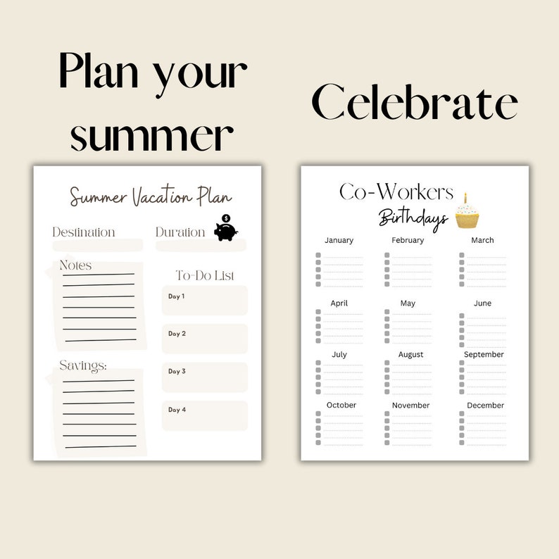 School Principal Planner Printable and Downloadable, Digital Item Keeps ...