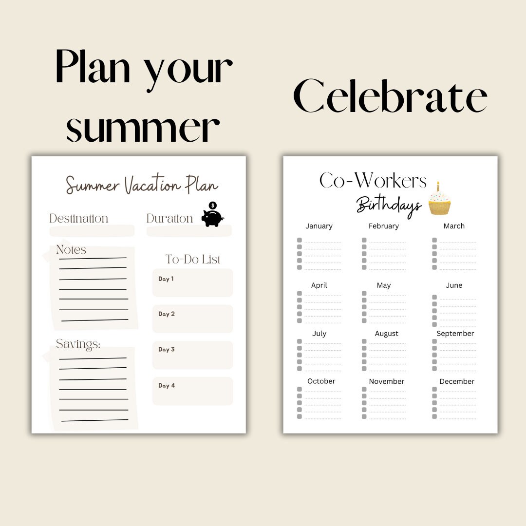 School Principal Planner Printable and Downloadable, Digital Item Keeps ...