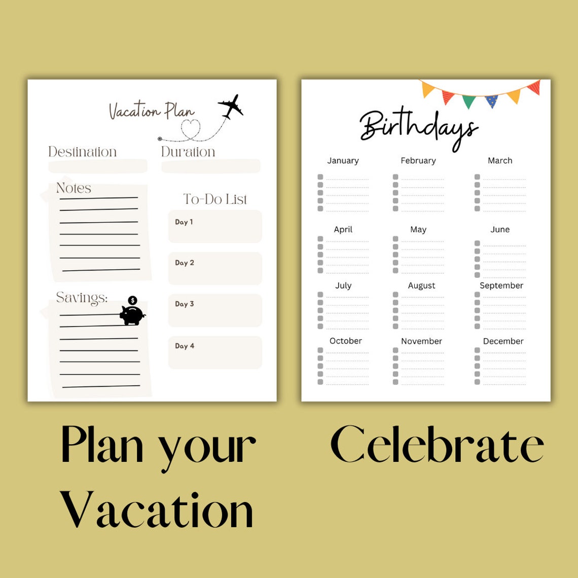 Counselor Yearly Planner Printable Downloadable School Schedule ...