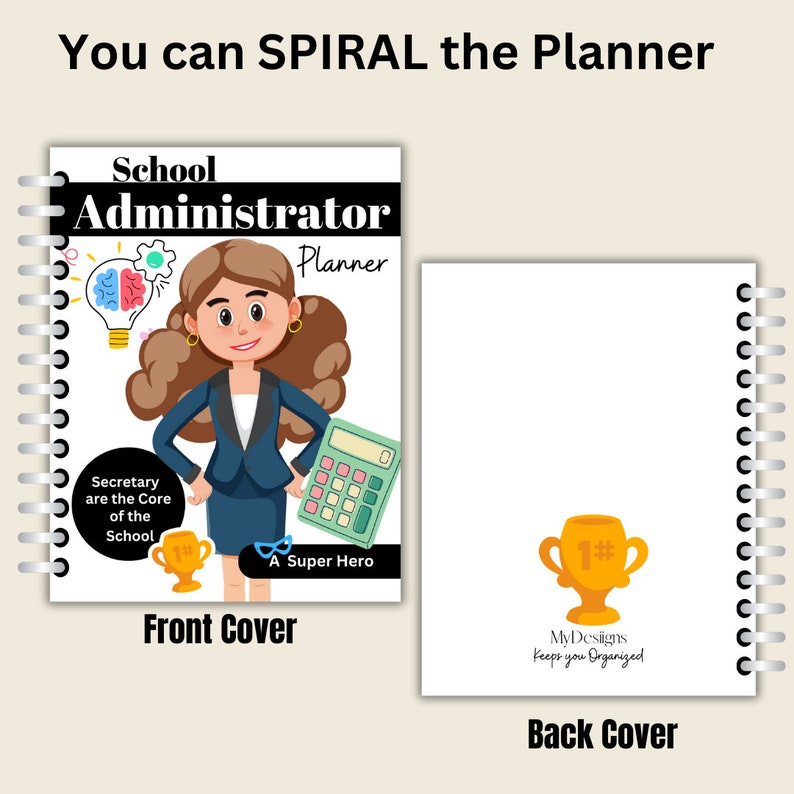 School Administrator Planner Printable and Downloadable, Yearly ...