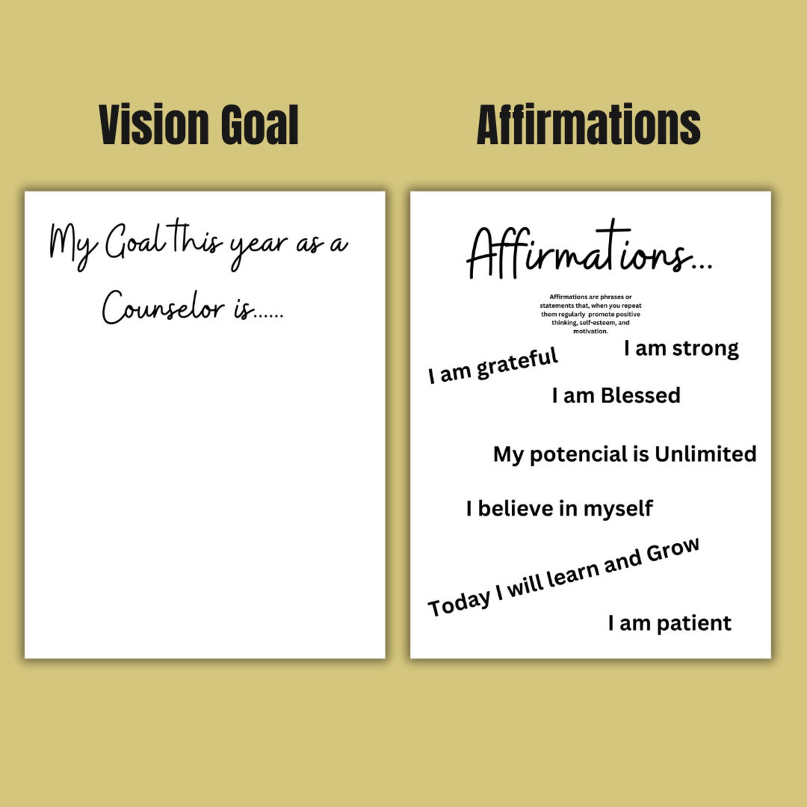 Counselor Yearly Planner Printable Downloadable School Schedule ...