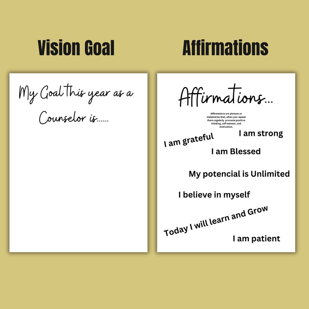 Counselor Yearly Planner Printable Downloadable School Schedule ...