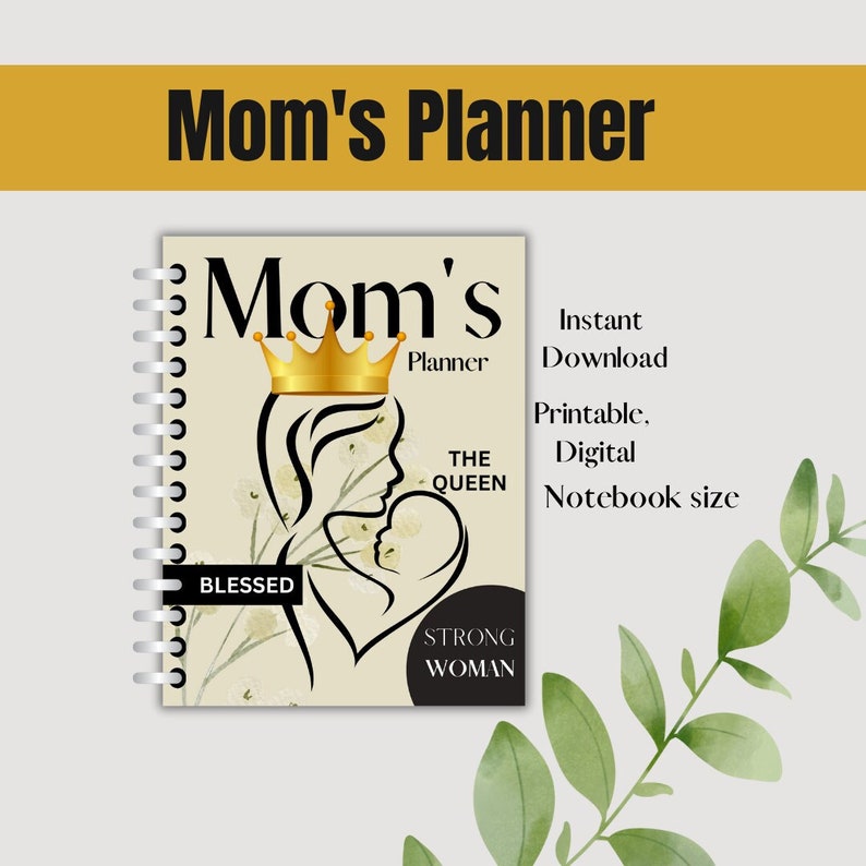 MOM'S Planner Printable and Instant Download, Household Yearly Planner ...