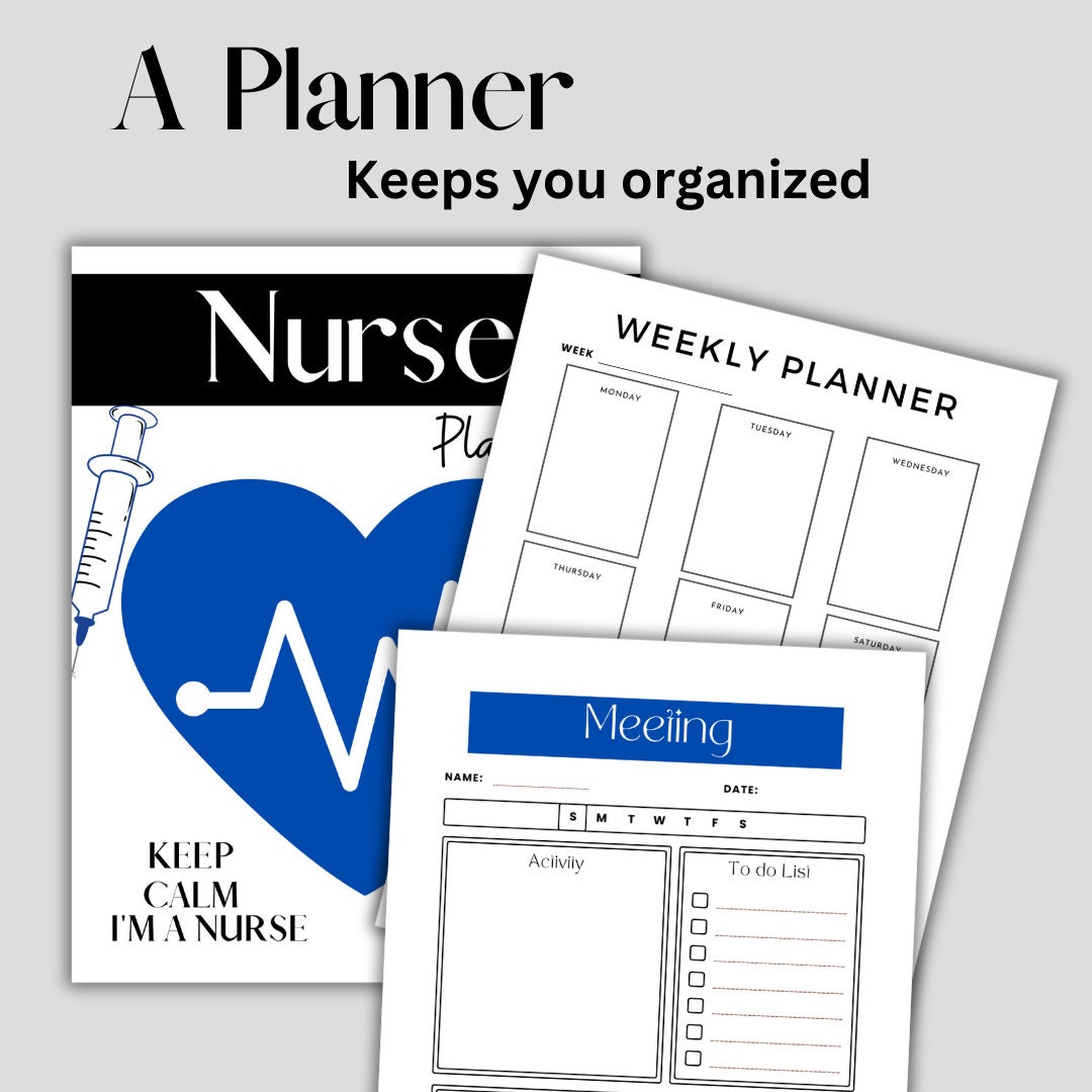 Nurse Planner is Printable and Instant Download, Weekly Planner Keeps ...