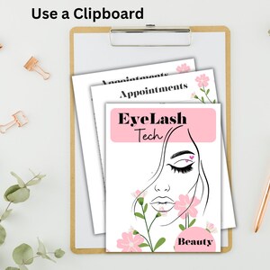 Eyelash Tech Planner Printable and Downloadable, Keeps You Organized ...