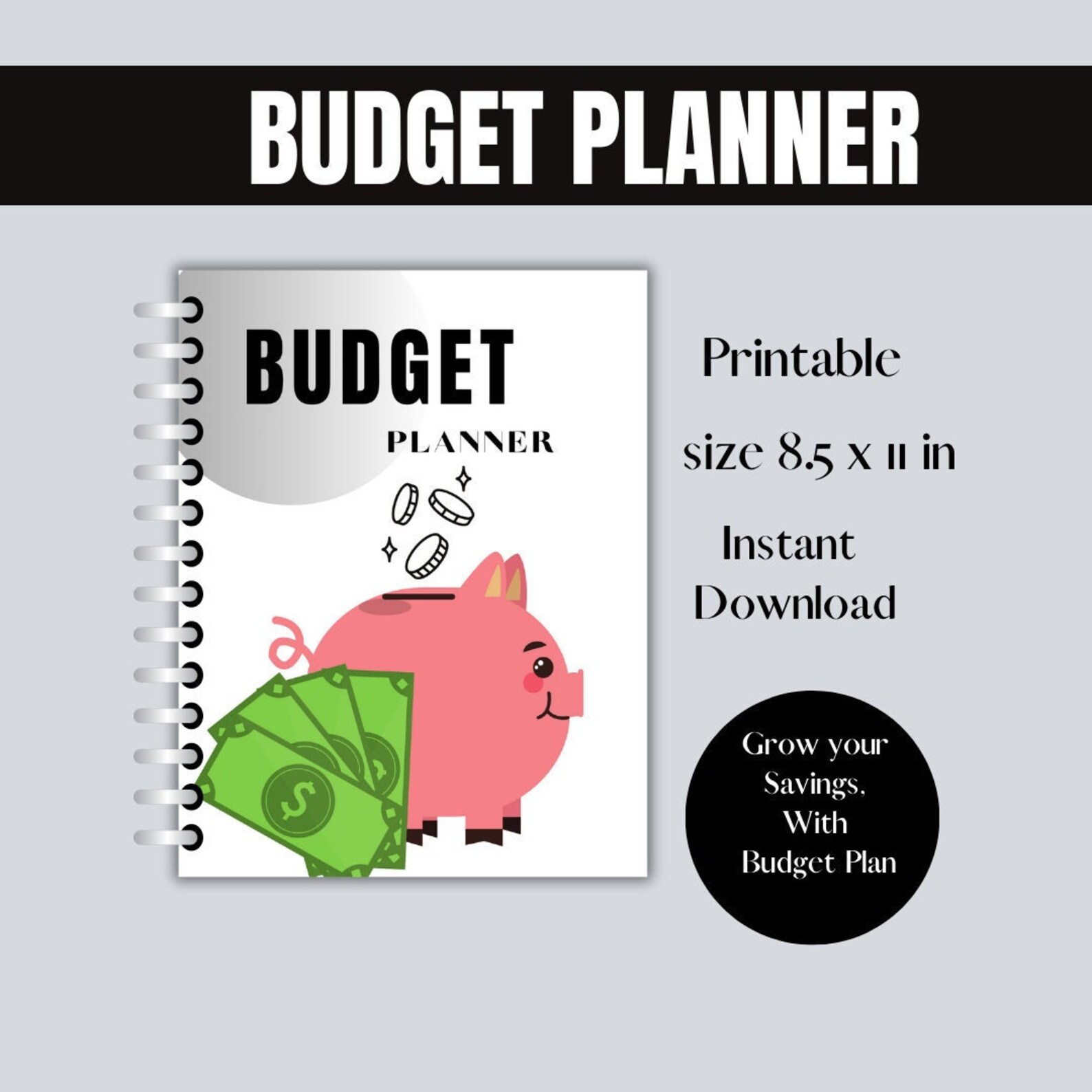Budget Planner Printable and Downloadable Weekly Planner Manage Your ...