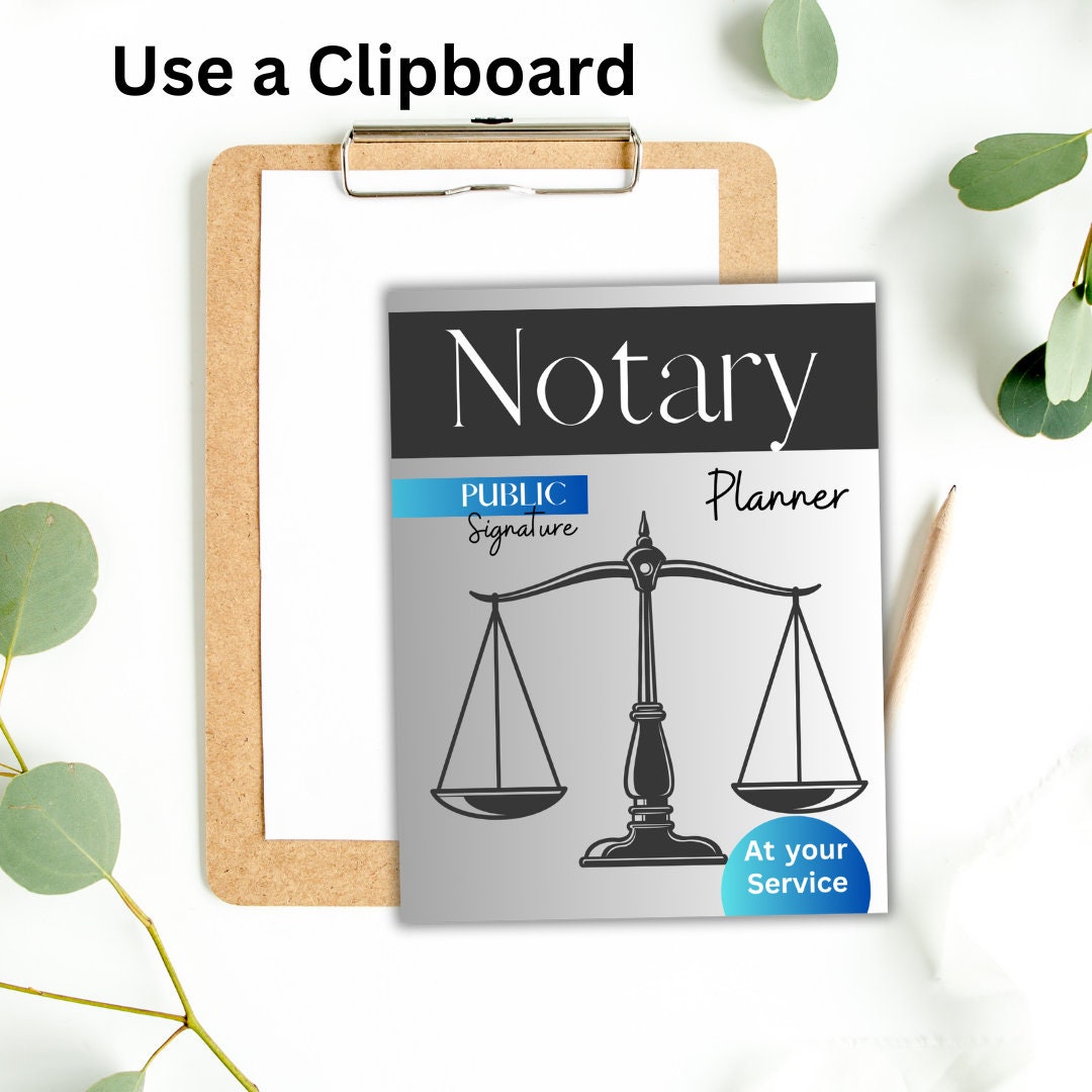 Notary Planner Printable and Instant Download Keeps You Organized ...