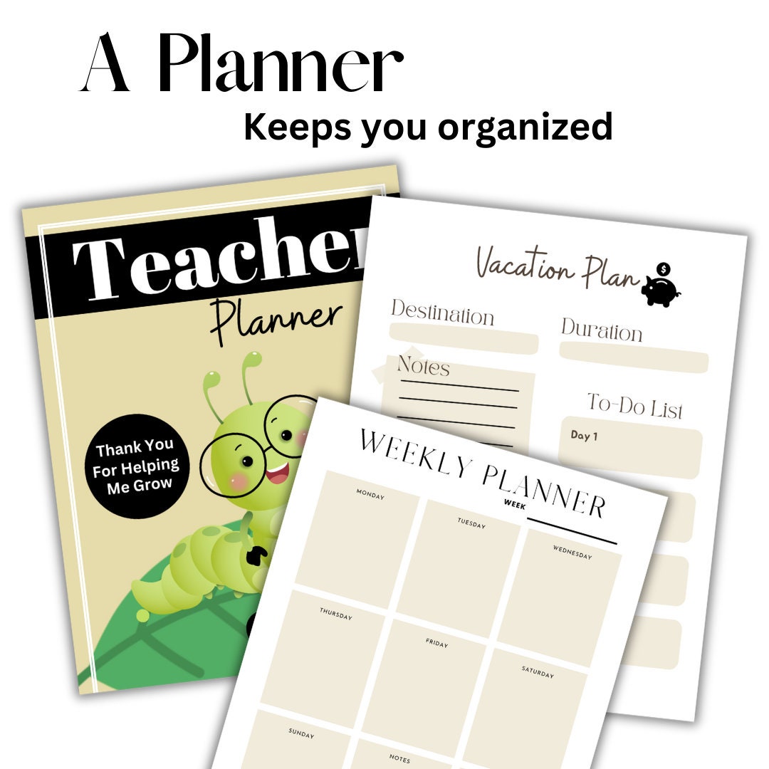 Academic Teacher Planner is Printable and Downloadable Keeps You ...