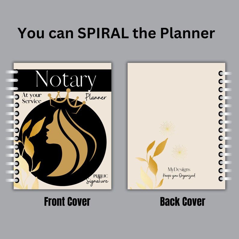 Notary Printable Planner Services Daily Organizer Print Undated Planner ...