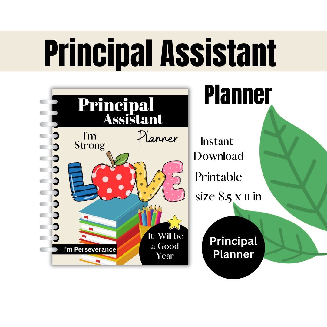 Principal Assistant Planner Printable and Downloadable, Productivity ...