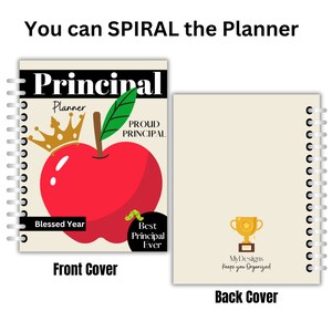 School Principal Planner Digital US Letter Size, Printable Yearly ...