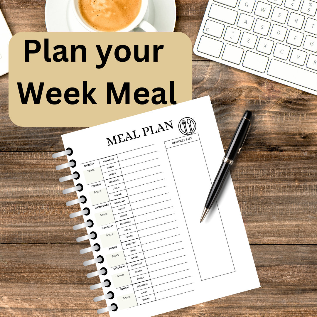 Meal Planner Printable Healthy Plan Downloadable Meal Organized Weekly ...