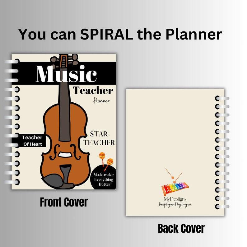 Music Teacher Planner Printable and Downloadable, Keeps You Organized ...