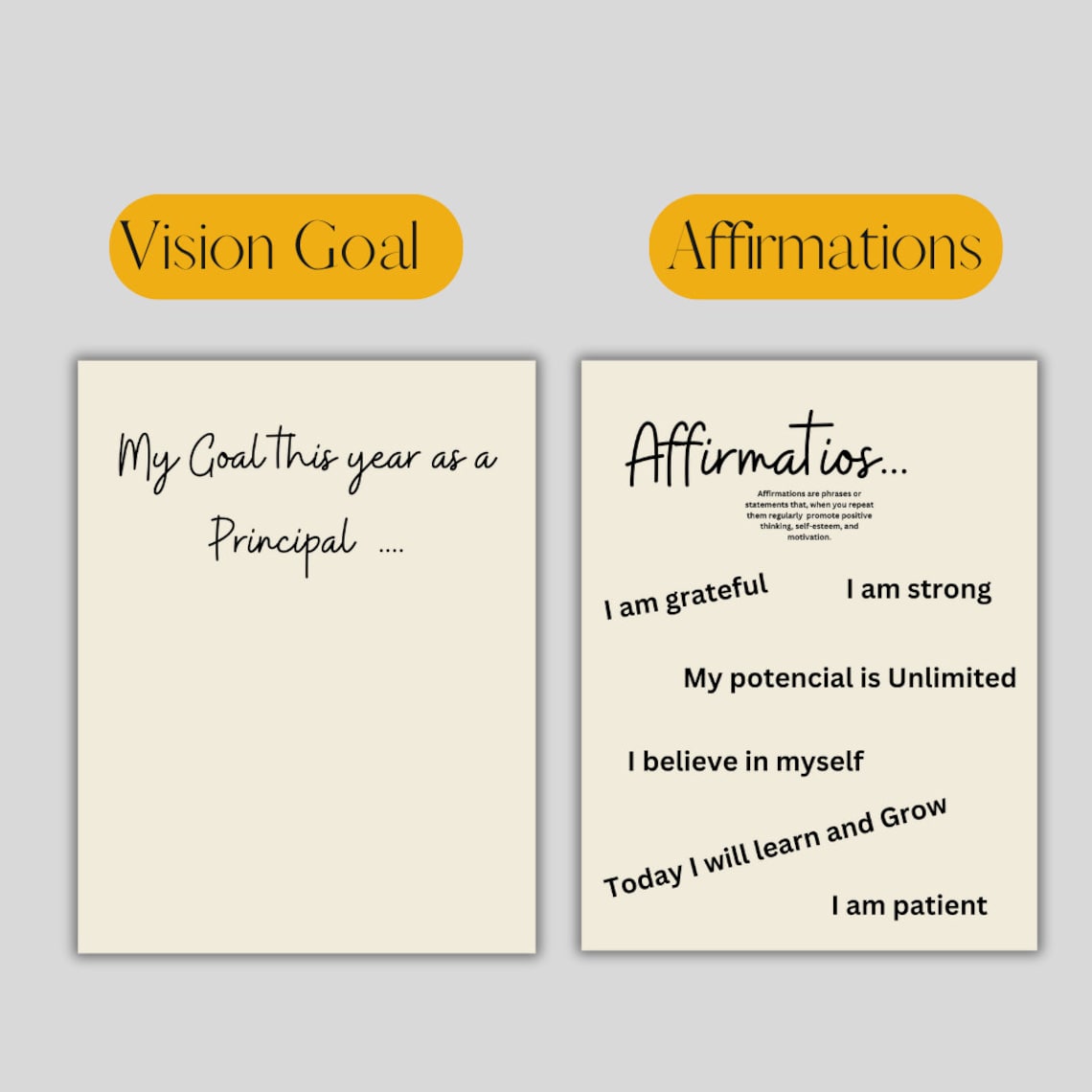 School Principal Planner Printable and Downloadable, Digital Item Keeps ...