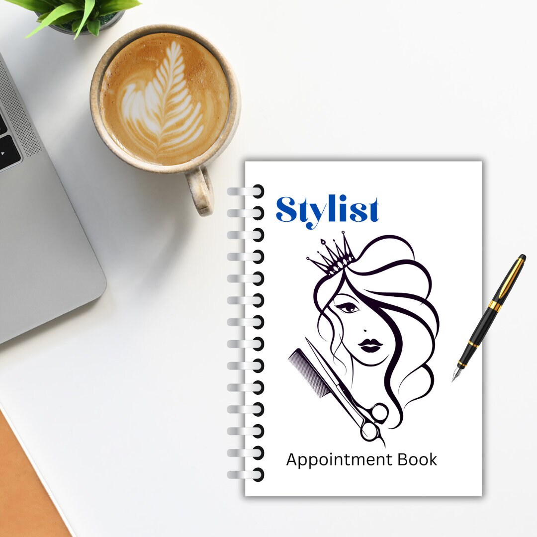 Stylist Appointment Book is Printable and Downloadable , This Digital ...