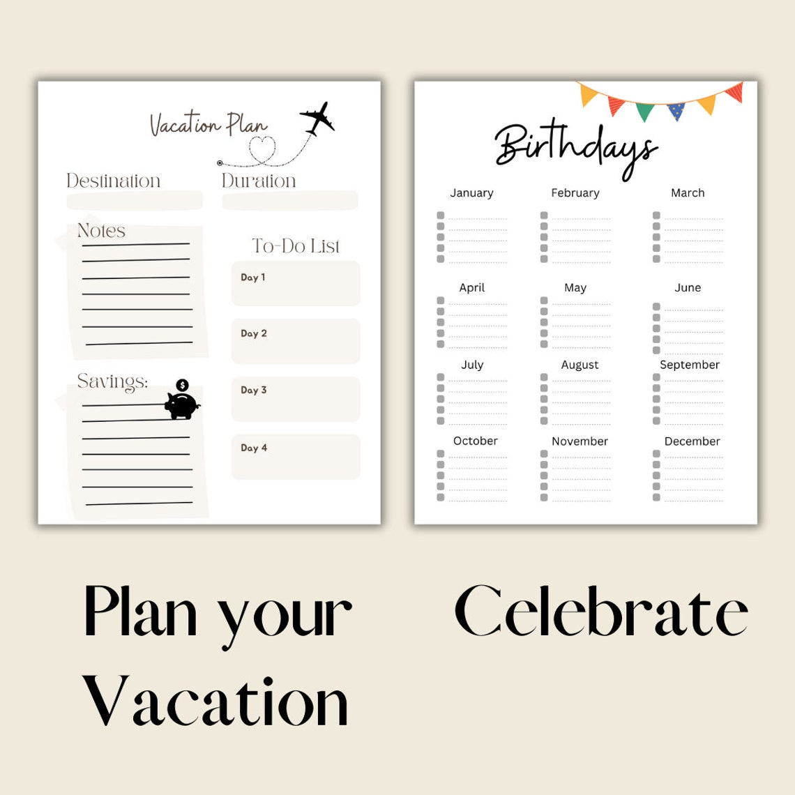School Counselor Planner Printable and Downloadable, Yearly Planner ...