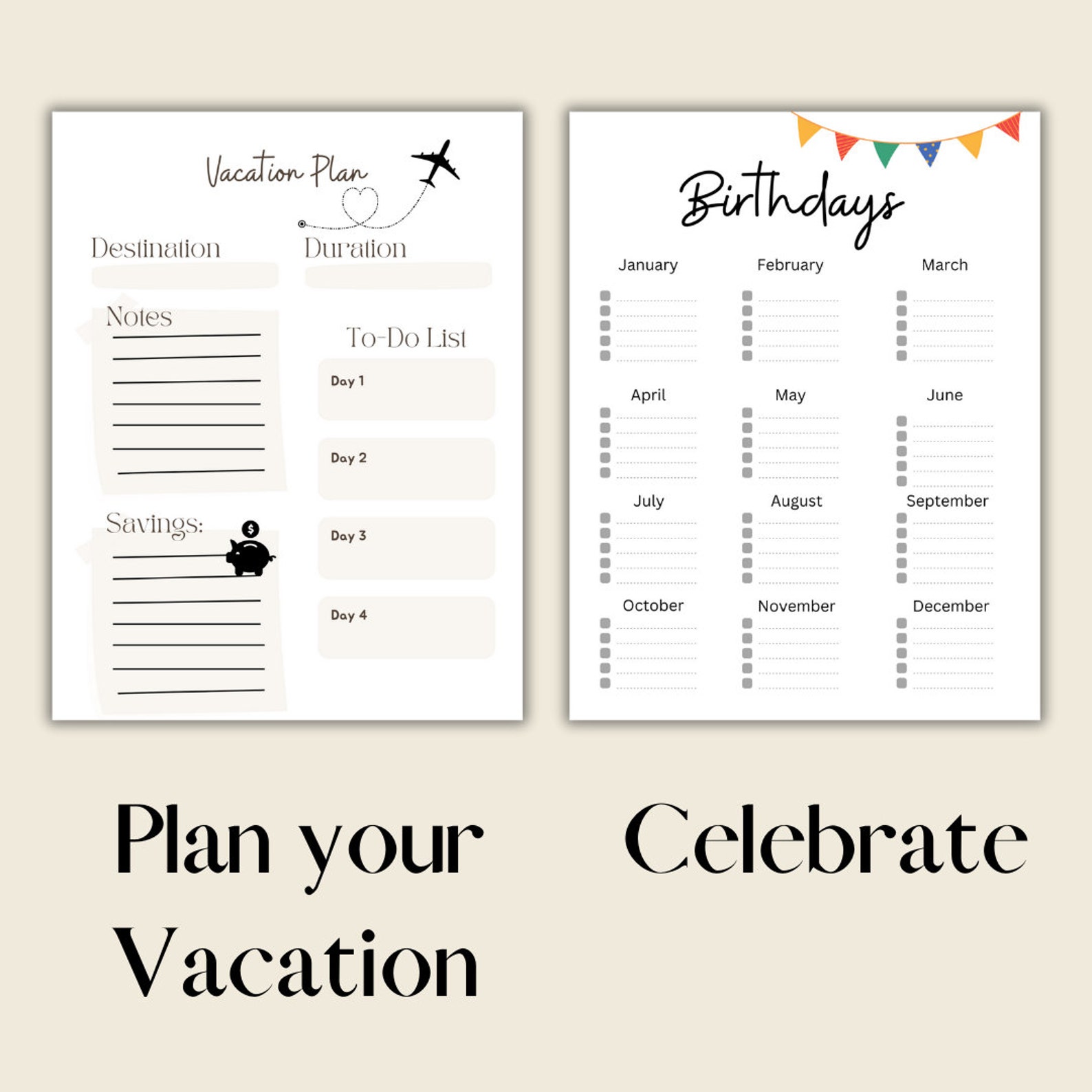 School Counselor Planner Printable and Downloadable, Yearly Planner ...