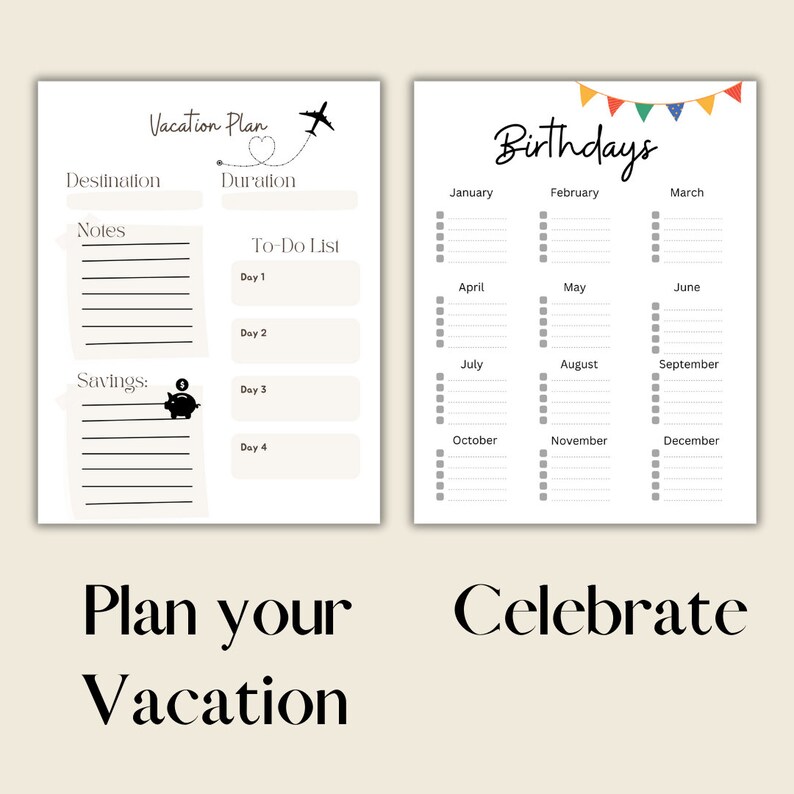 School Counselor Planner Printable and Downloadable, Yearly Planner ...