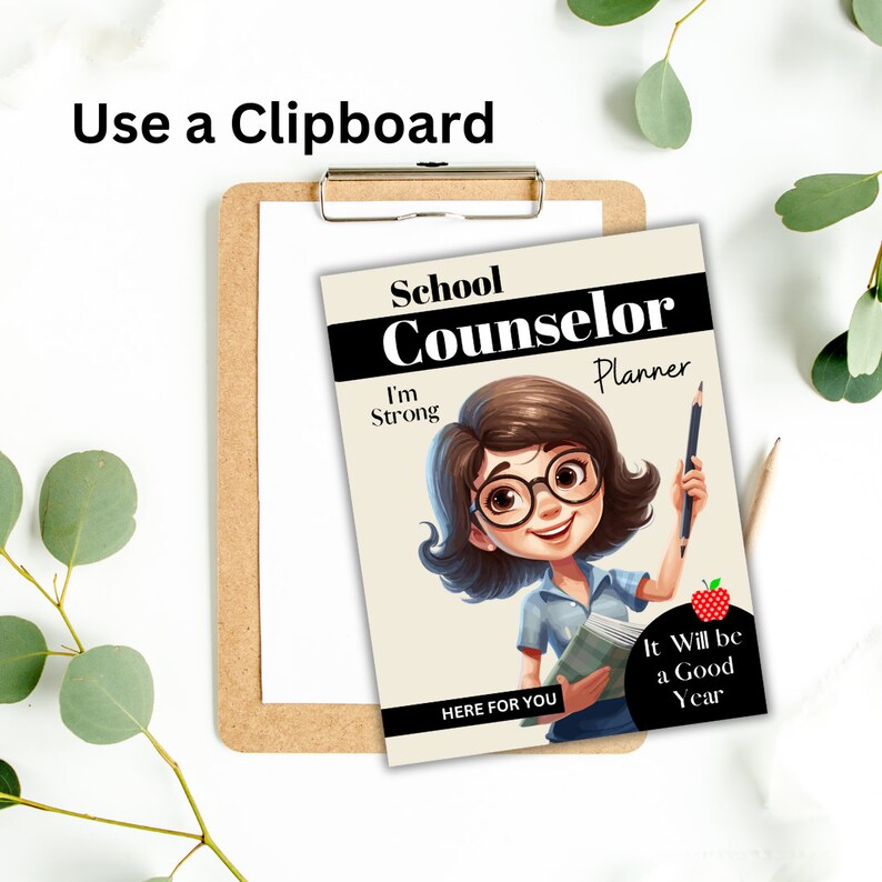 School Counselor Planner Printable and Downloadable, Yearly Planner ...