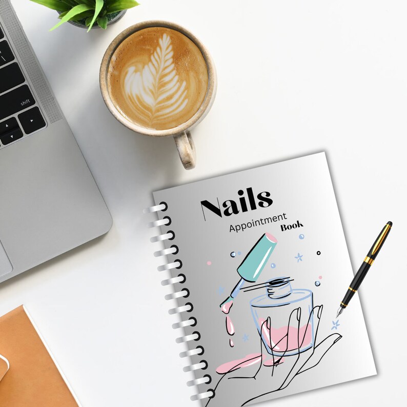 Nails Appointment Book Printable and Downloadable, Keeps You Organized ...