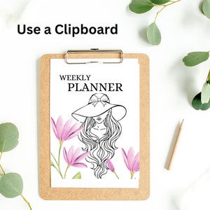 Weekly Planner Printable and Downloadable, Yearly and Productivity ...
