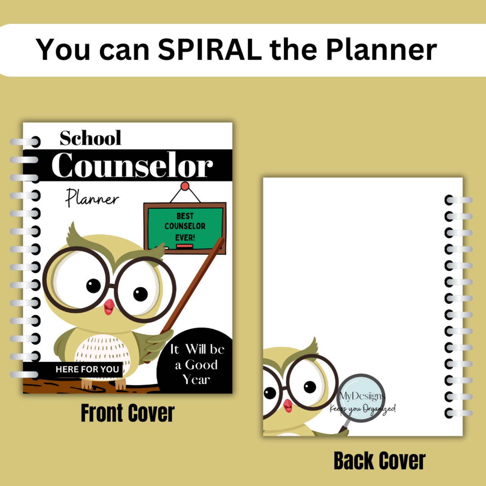 Counselor Yearly Planner Printable Downloadable School Schedule ...