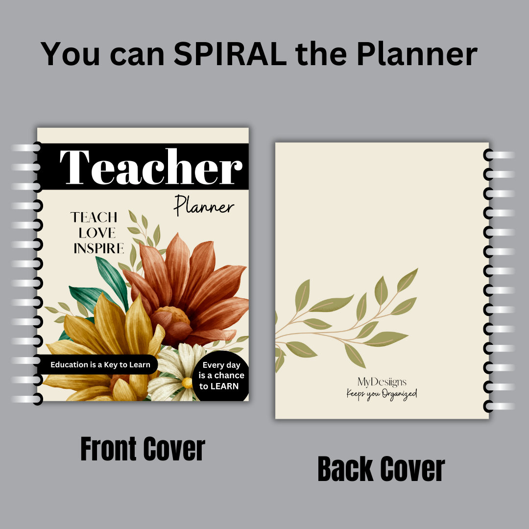 Academic Teacher Planner Printable and Downloadable Digital - Etsy
