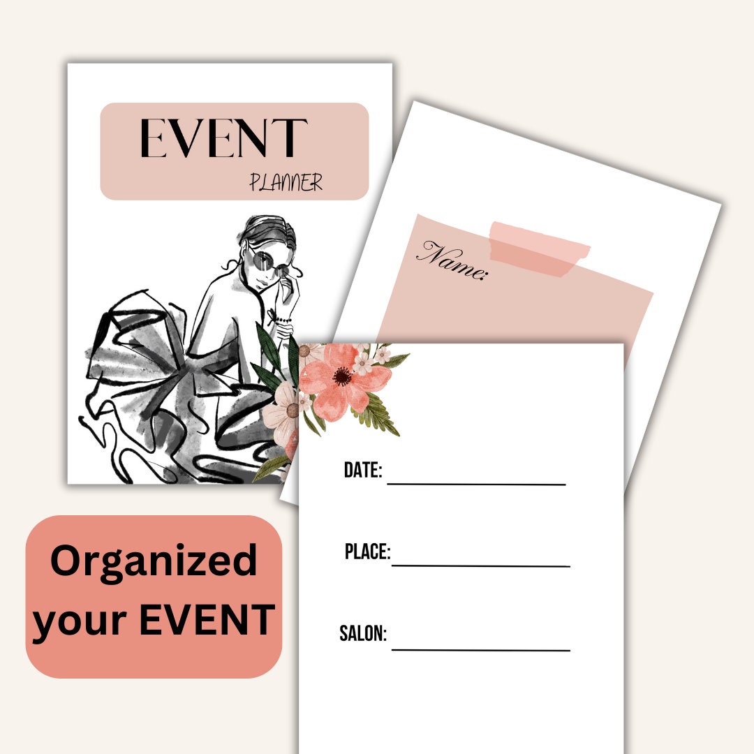 Event Planner Printable Downloadable Party Plan Be Organized Any Family ...