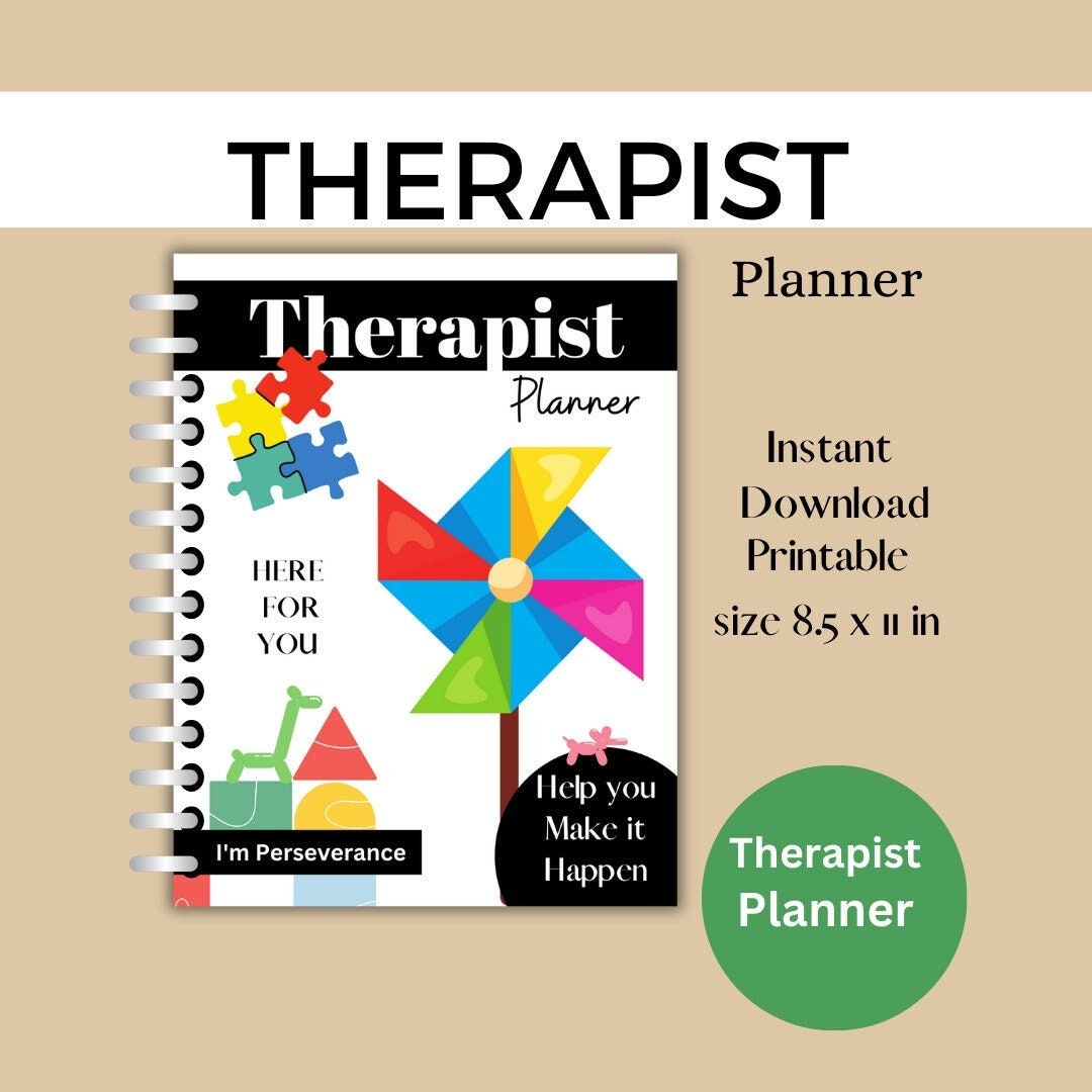 Therapist Planner, Printable and Instant Download, Weekly and ...