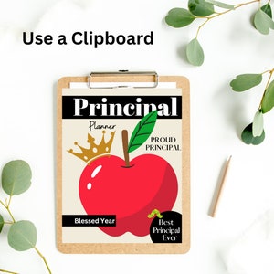 School Principal Planner Digital US Letter Size, Printable Yearly ...