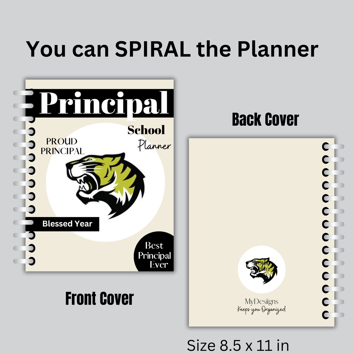 Personalized School Principal Planner Digital US Letter Size - Etsy