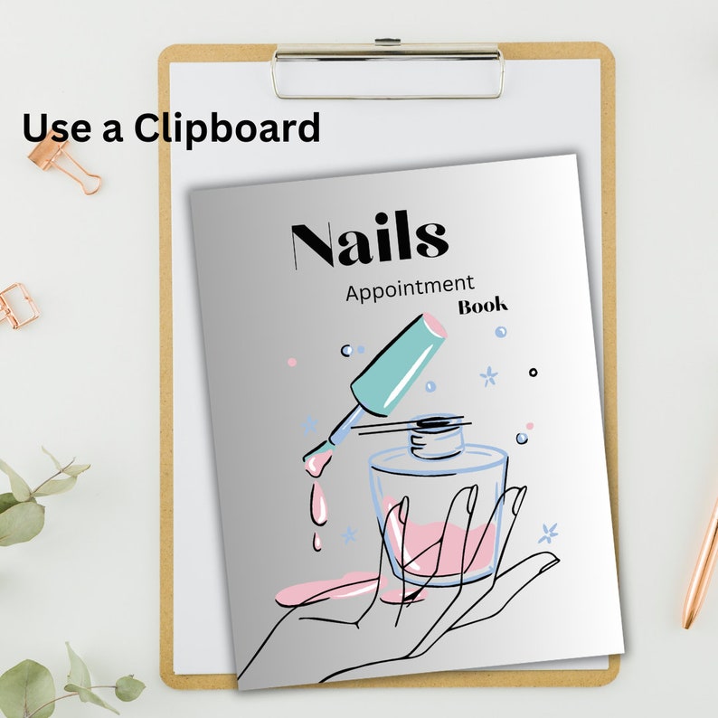 Nails Appointment Book Printable and Downloadable, Keeps You Organized ...